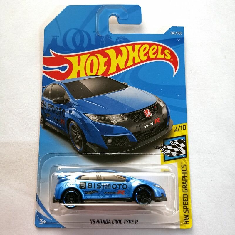 Машинка Mattel Hot Wheels 2018 C4982 16 Honda Civic Type R