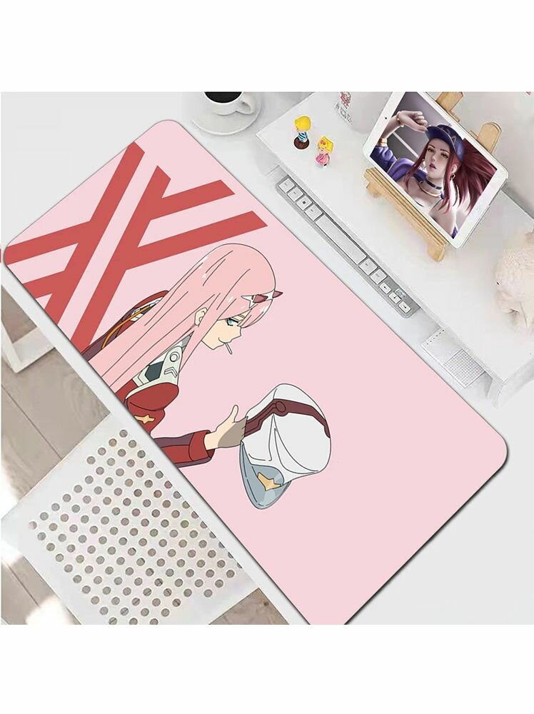 Игровой коврик для мыши DARLING in the FRANXX Zero Two, нескользящая основа