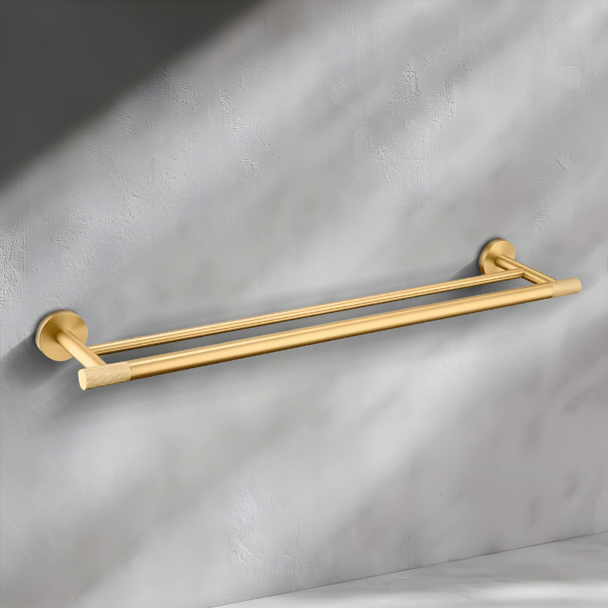 Полотенцедержатель двойной 60 см KERN 9532 матовое золото