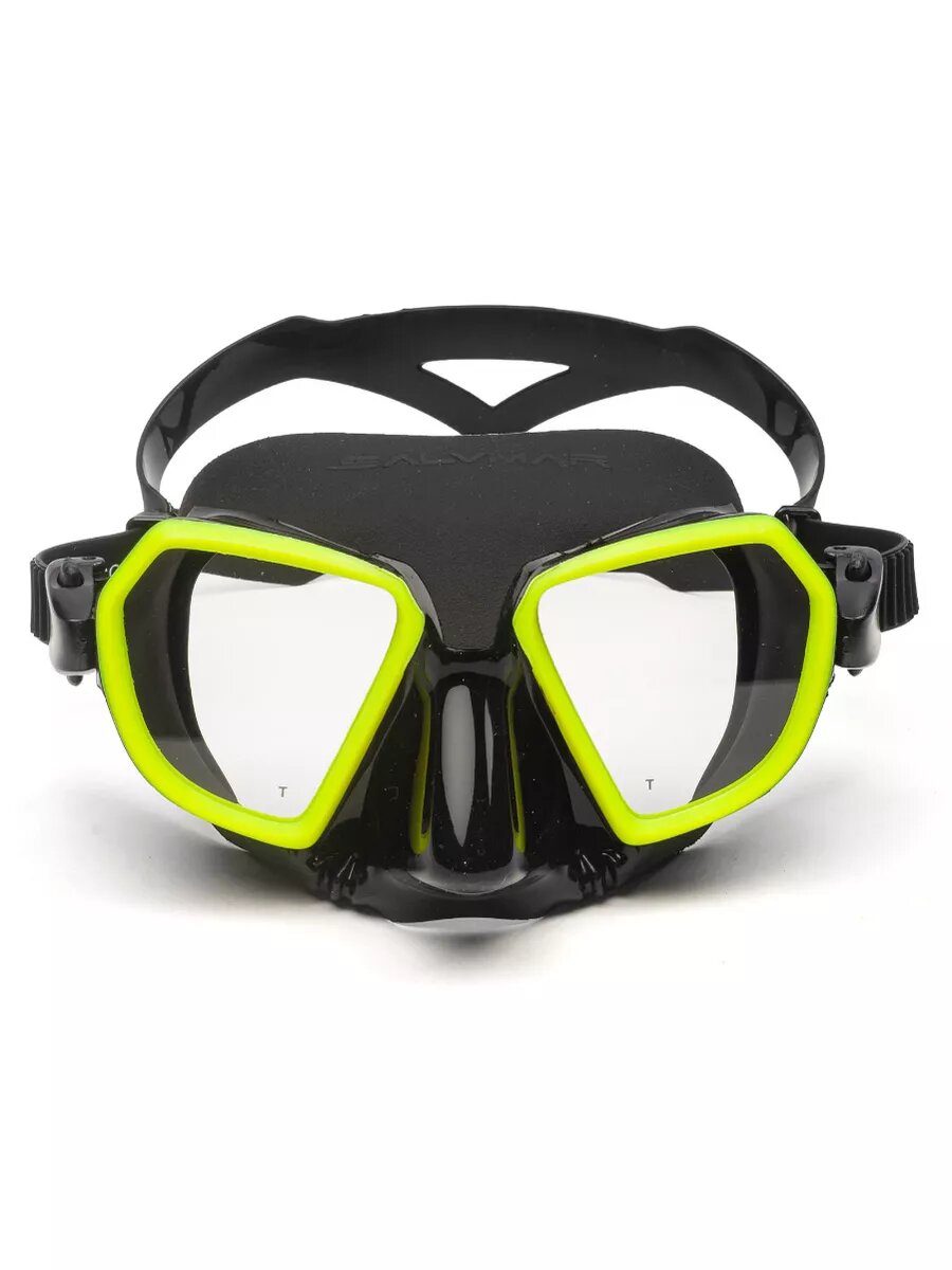 Маска SALVIMAR NOAH (двухстекольная, черно-кислотный)
