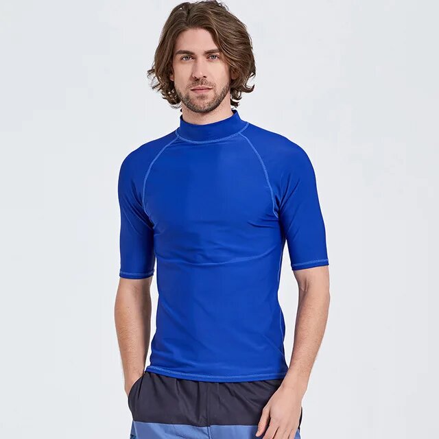 Синий rash guard мужской SBART XL, цвет 7008