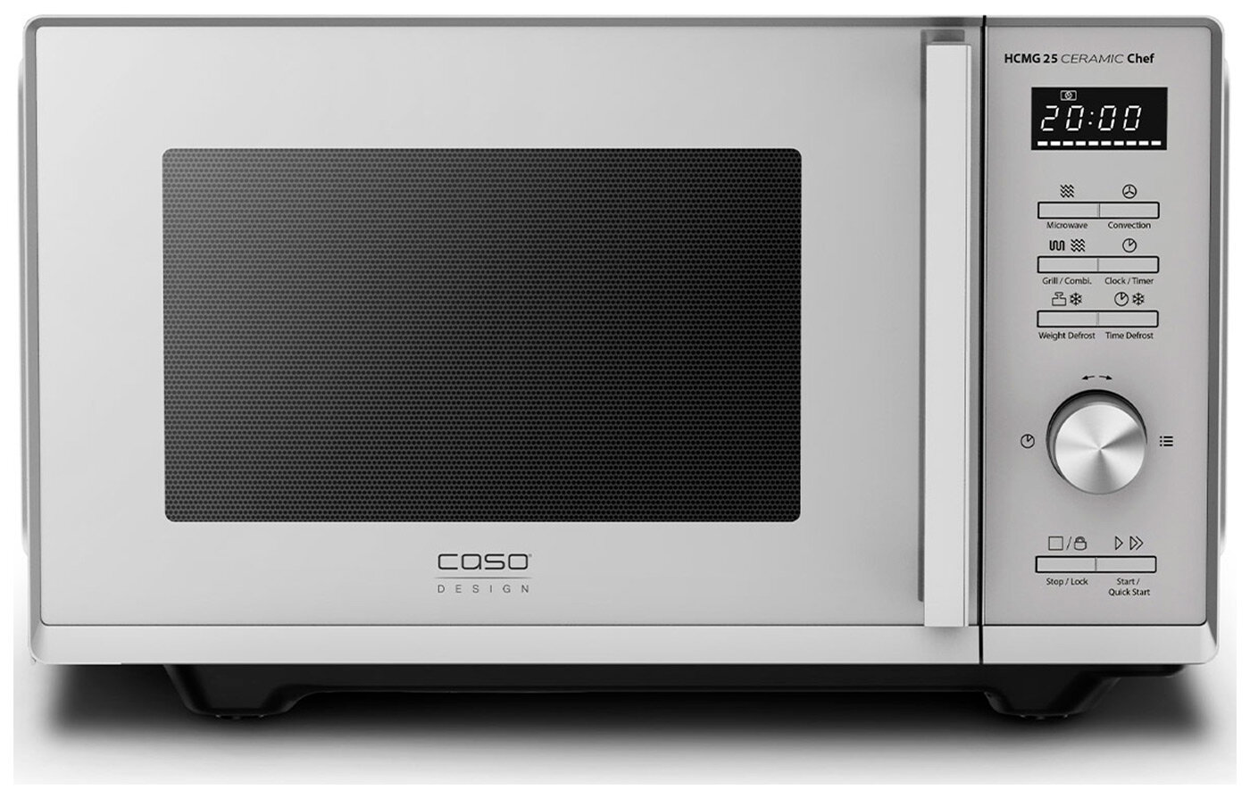 Микроволновая печь - СВЧ Caso HCMG 25 Ceramic Chef, таймер, серебристый