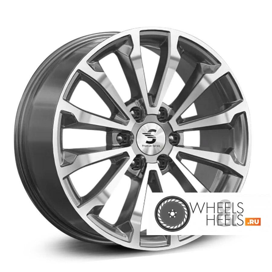 Диск Premium Series КР006 Chevrolet Tahoe IV 20x8.5 6x139.7 et27 dia77.9 Темно - серый глянцевый с полированной лицевой