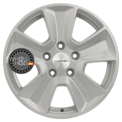 Диск автомобильный литой Khomen Wheels KHW1601 (Renault/Nissan) 16x6.5 5x114.3 et50 dia66.1 F-Silver