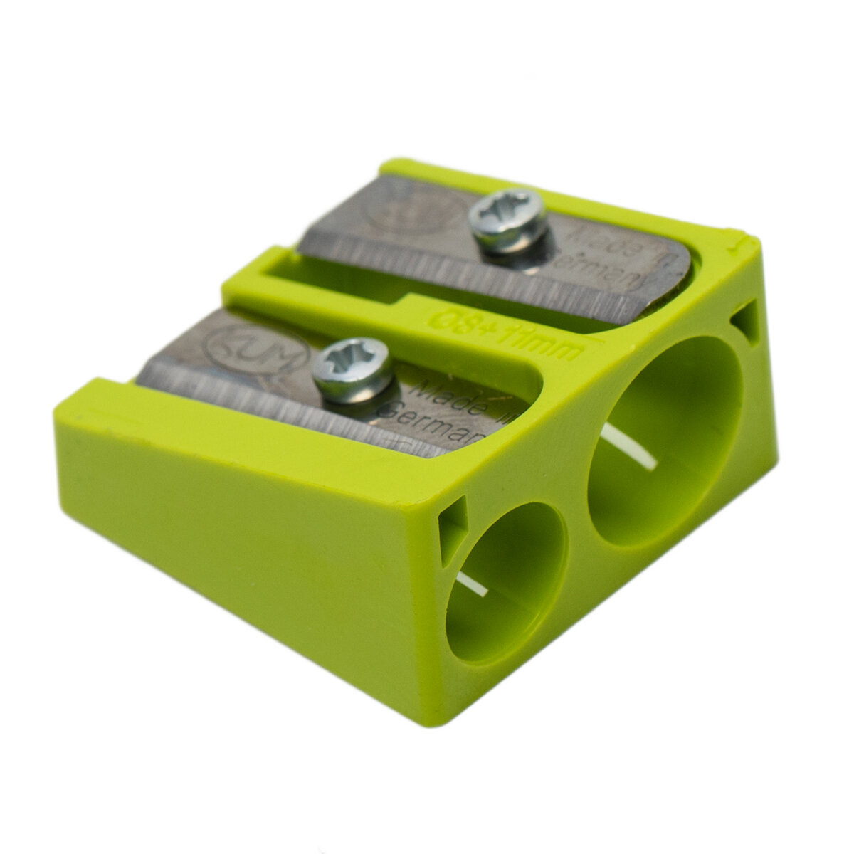 KUM точилка двойная пластиковая 410 1010521 компактная двухотверстная для карандашей