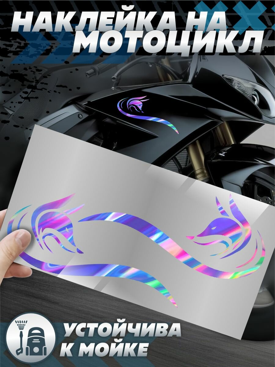 Наклейки на мотоцикл эндуро питбайк Лиса