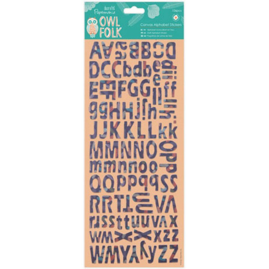 Наклейки Алфавит Owl Folk DOCRAFTS PMA806101
