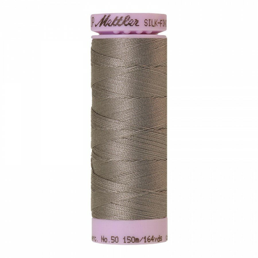 Нить для машинного квилтинга SILK-FINISH COTTON 50, 150 м 0322 Rain Cloud