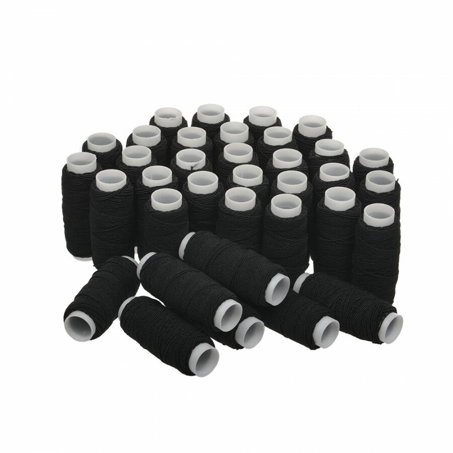 Нитки ТВ. ЕТ-05 #37 спандекс 25м цв. черный уп.36 кат.