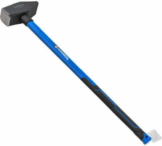 Молоток с фиберглассовой ручкой и резиновой противоскользящей накладкой (6000гр, L ручки-800мм) FORSAGE