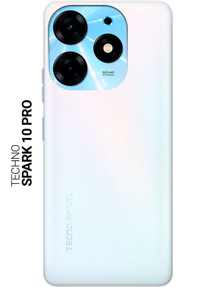 Защитный чехол на Tecno Spark 10 Pro, Техно Спарк 10 Про прозрачный