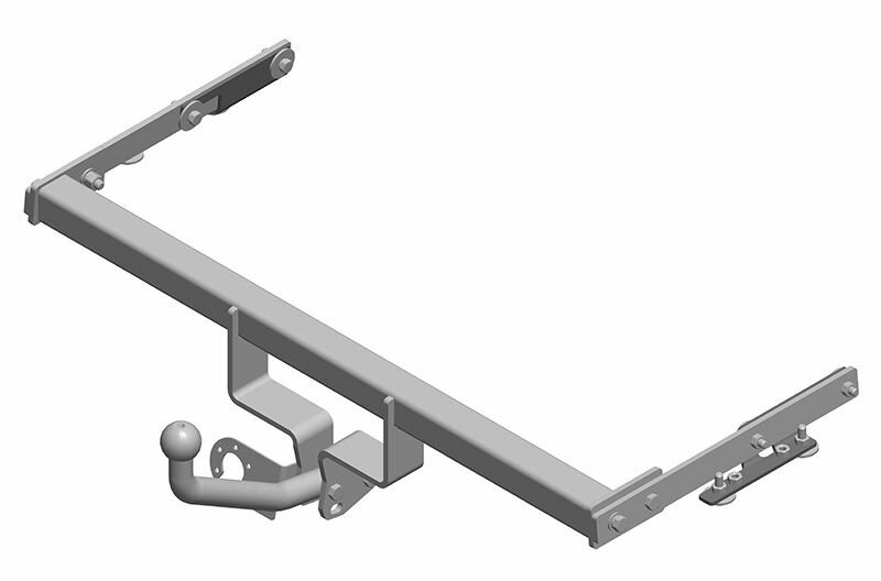 Фаркоп AvtoS NS 23 для Nissan TIIDA 2007-2014(паспорт и сертификат в комплекте)(без электрики)