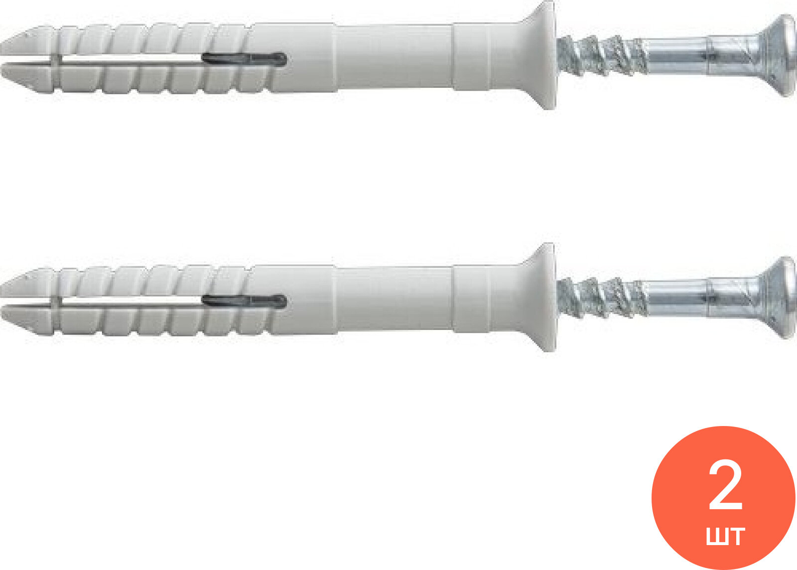 Дюбель гвоздь KEW / Кев потайной, нейлоновый, 8×40мм, 50шт. в упаковке / крепеж и фурнитура (комплект из 2 шт)
