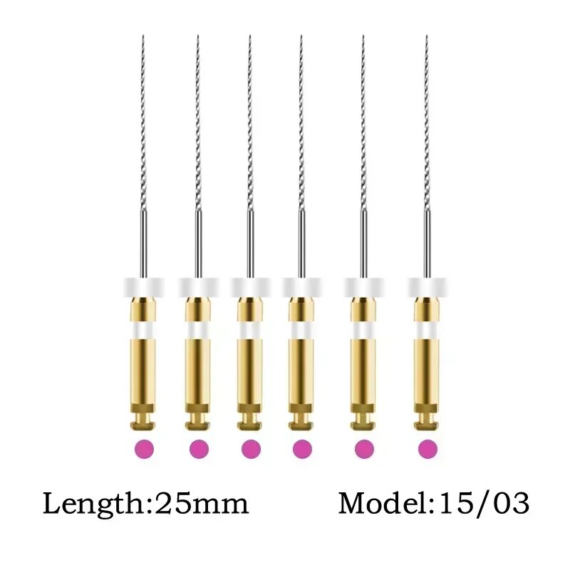 COXО роторные напильники для корневых каналов, 6 шт, Length: 25mm, Model: 15/03