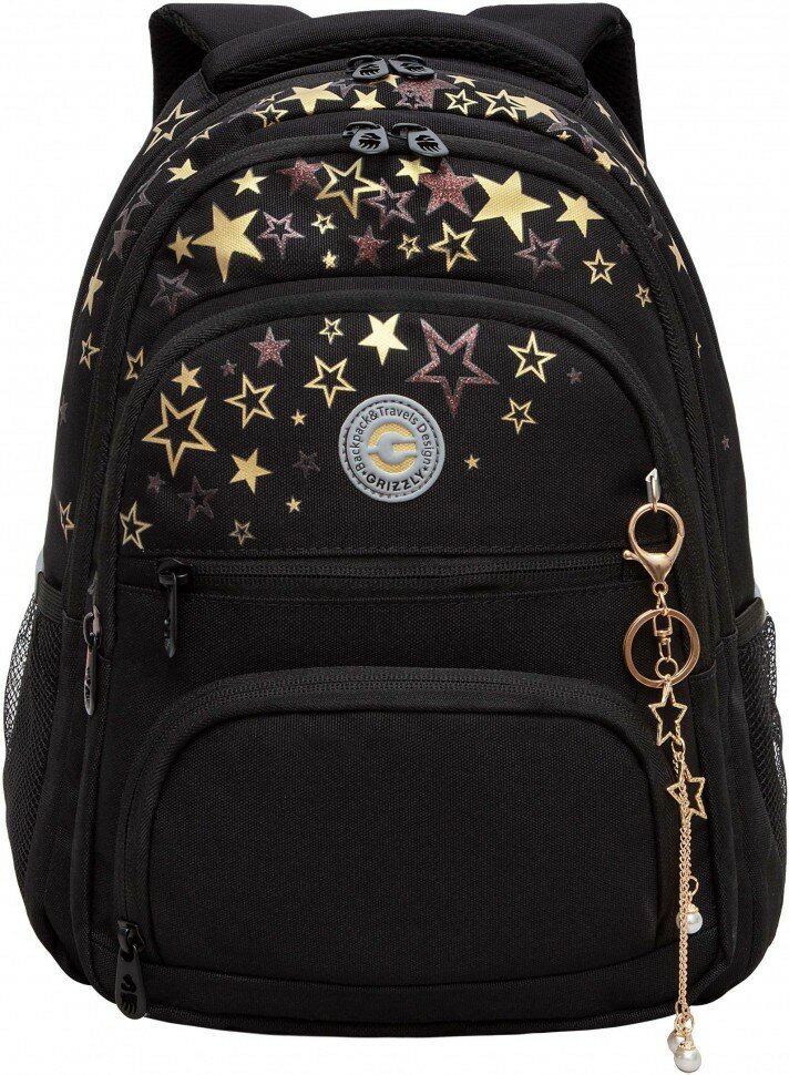 Рюкзак школьный GRIZZLY RG-462-2/1 черный