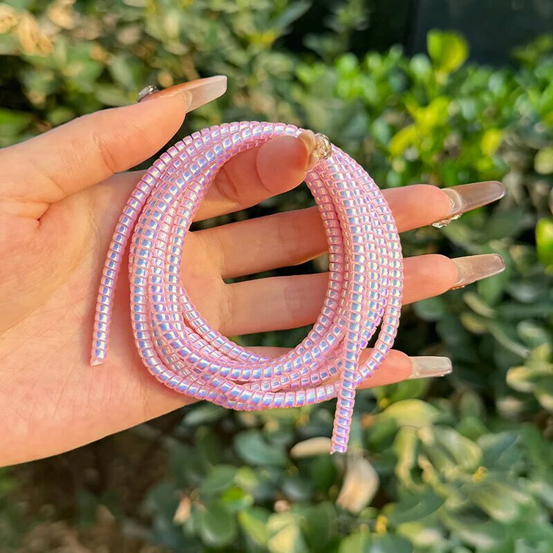 Розовый силиконовый USB кабель 1,4 м