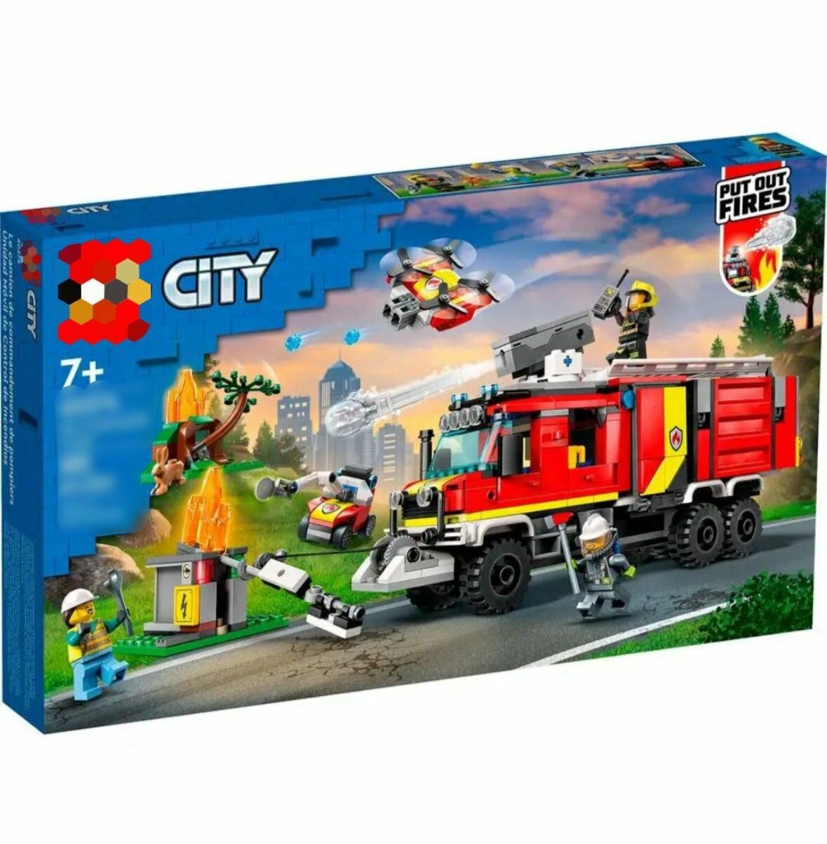 Конструктор 10374 сити Машина пожарного расчета, 502 детали