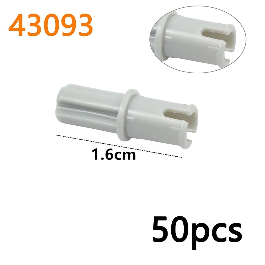 Белые соединители Lego 43093, 50 шт.