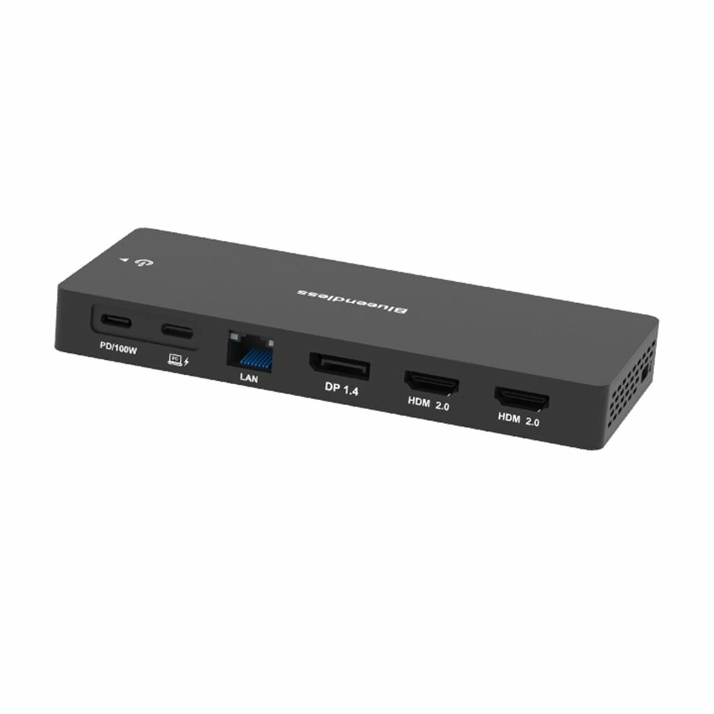 Док-станция USB Type-C PD100W Блок питания Адаптер для зарядки ноутбука Док-станция 13 в 1 C 4K (Двойной HDMI плюс DP) 1000 Мбит/с Ethernet