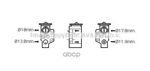 Клапан расширительный системы кондиционирования AUDI A4 IV All (07>) Ava арт. AI1351