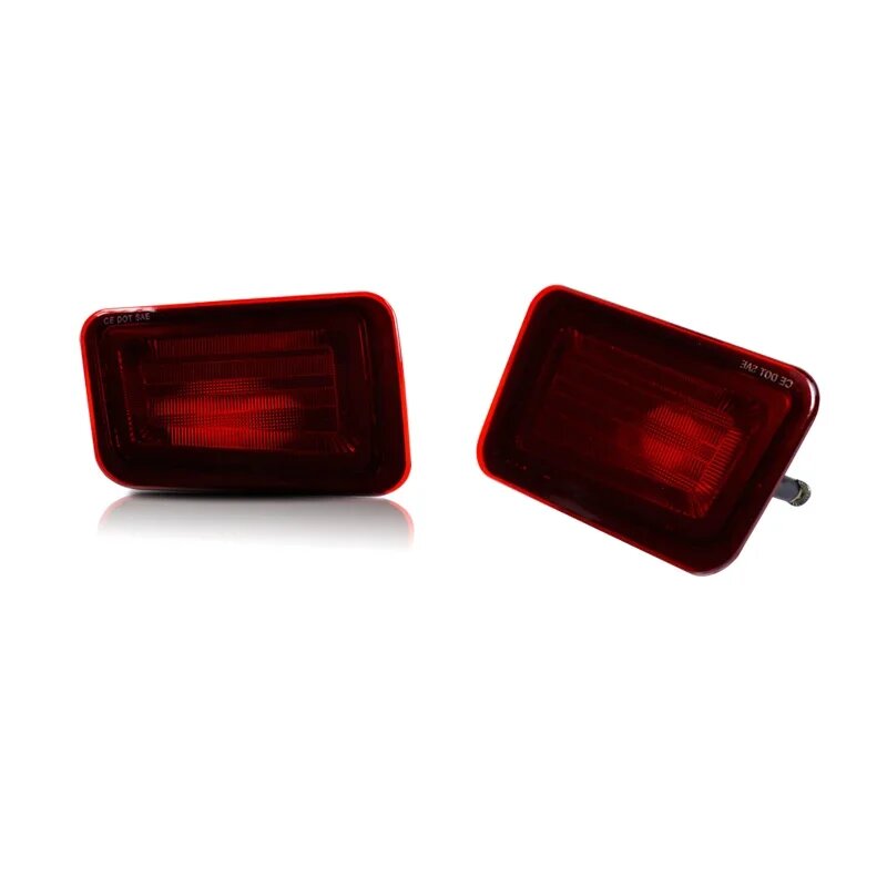 Красные отражатели заднего бампера Hummer H2 2005-2009