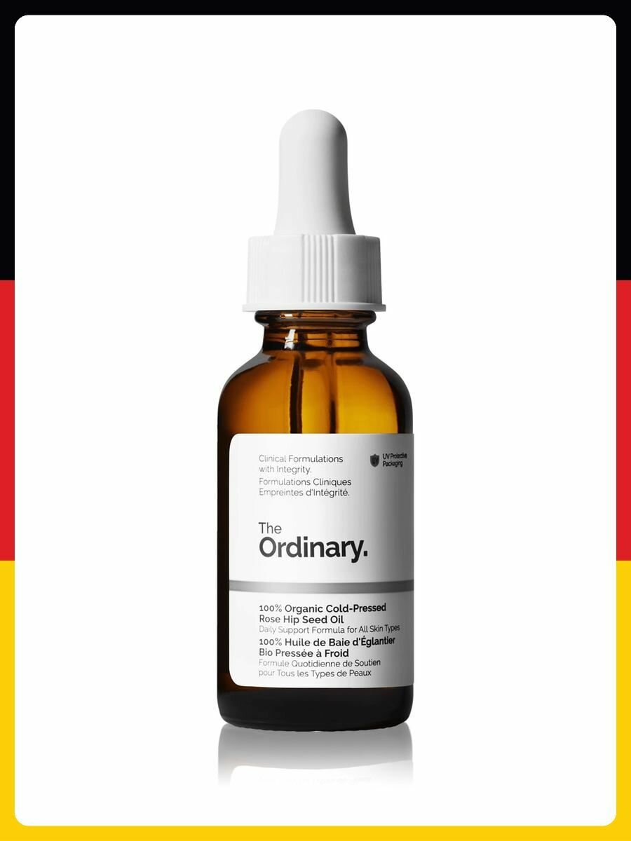 Масло косметическое холодного отжима из семян шиповника для лица The Ordinary Hydrators & Oils 100% , 30 мл
