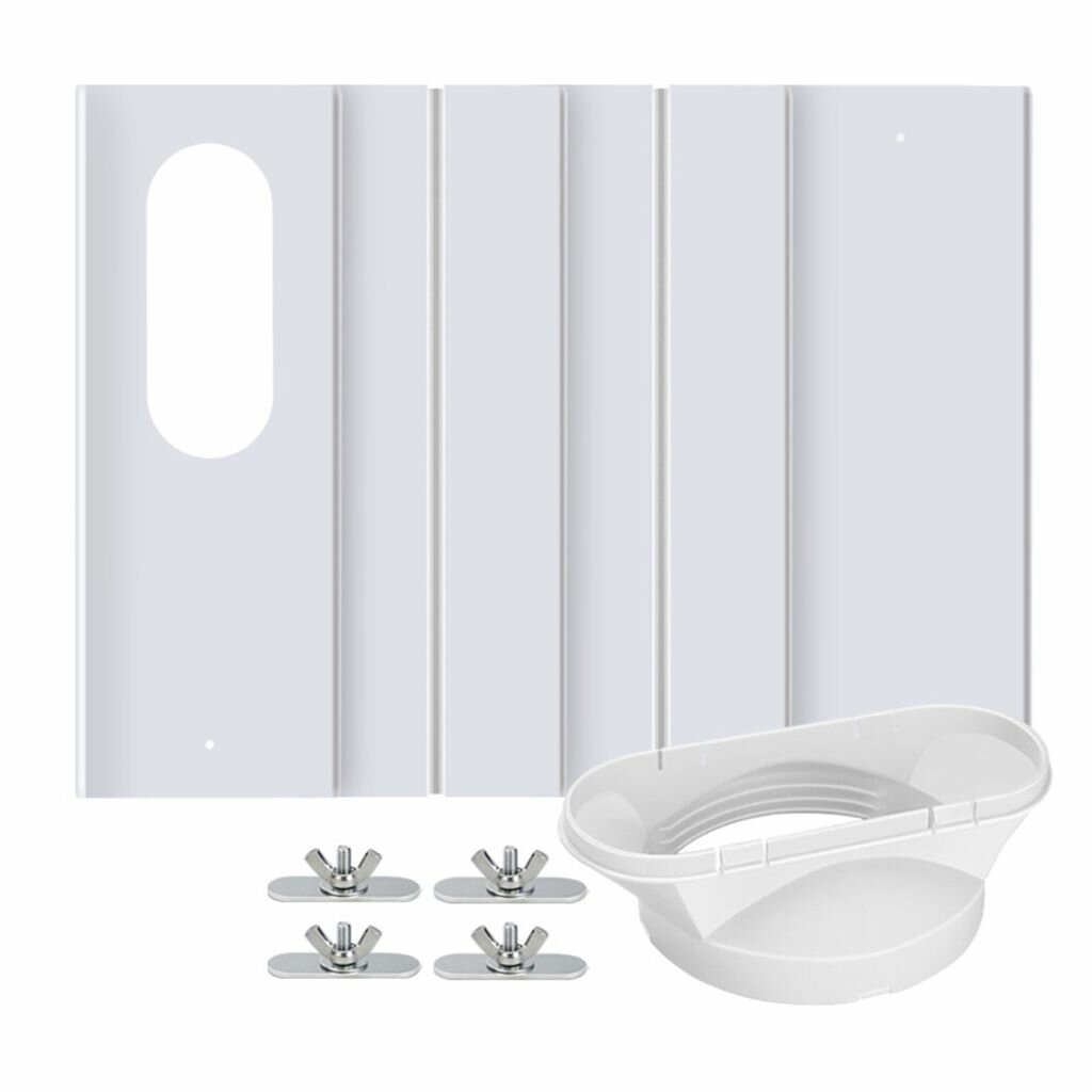 Запчасть для кондиционера, Комплект интерфейса для плоской шторки передвижного кондиционера - 4 расширяющиеся плоские шторки 43-140 см, 9 предметов