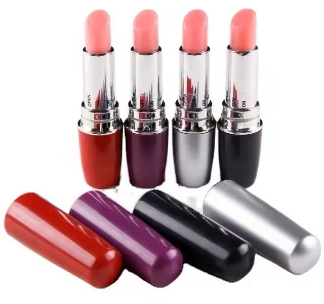 Вибратор-помада (дискретный мини-вибратор), красный, 9,5 см