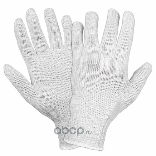 Перчатки трикотажные хб, белые, 5 пар7,5 класс65г, мод. 504 adwg025 Airline ADWG025