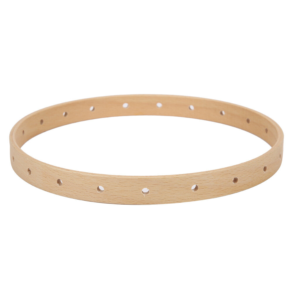 Руководство по ручной сборке вязальной машины из цельного дерева, 21 см, настенная круглая вязальная рамка