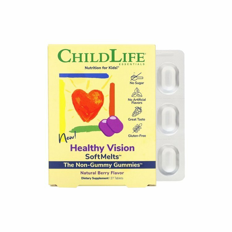 ChildLife, Healthy Vision SoftMelts, натуральный ягодный вкус, 27 таблеток