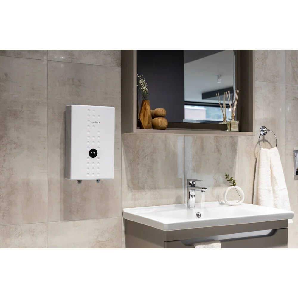 Водонагреватель, Veito, проточный Veito Flow E9 V2109, крепок как при, моментального нагрева воды — фото 1
