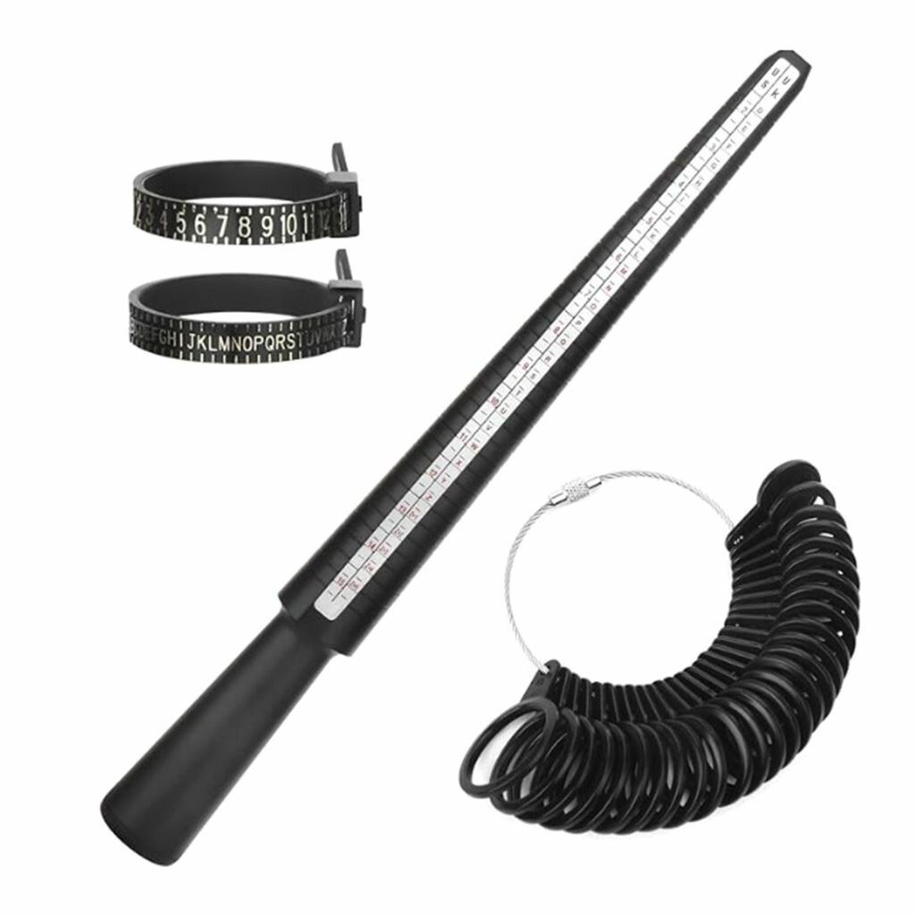 3/4/6/7pcs Кольца Sizer Измерение инструментов для мужчин и женщин включает в себя сизордные измерения пальцев