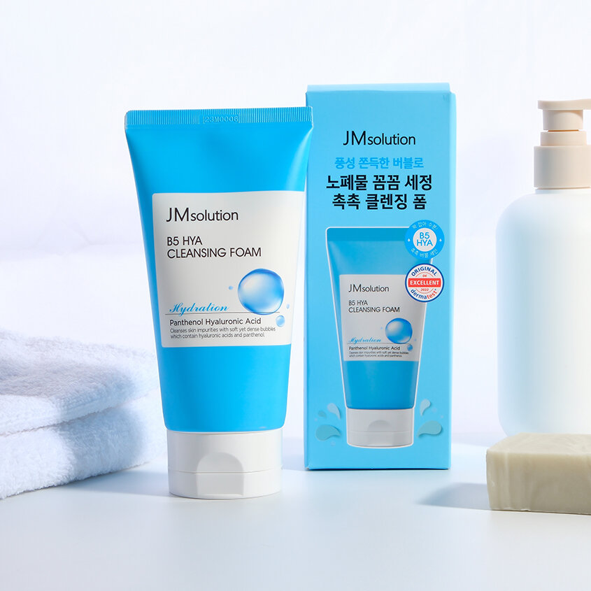 Пенка для умывания `JMSOLUTION` B5 HYA очищающая с гиалуроновой кислотой 150 мл