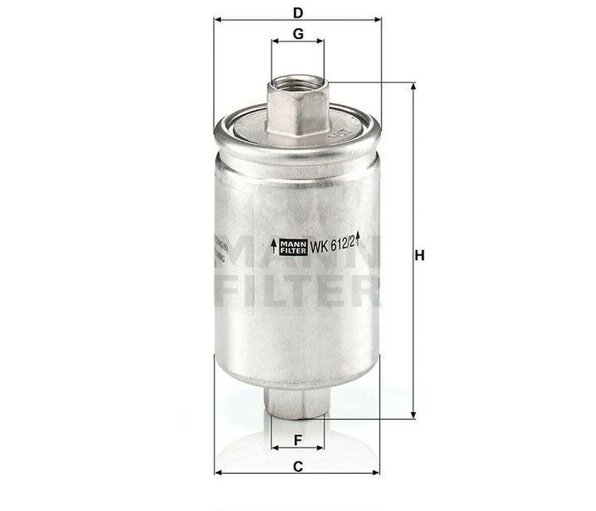 Фильтр топливный для автомобилей MANN FILTER WK6122 (запчасти и расходники)