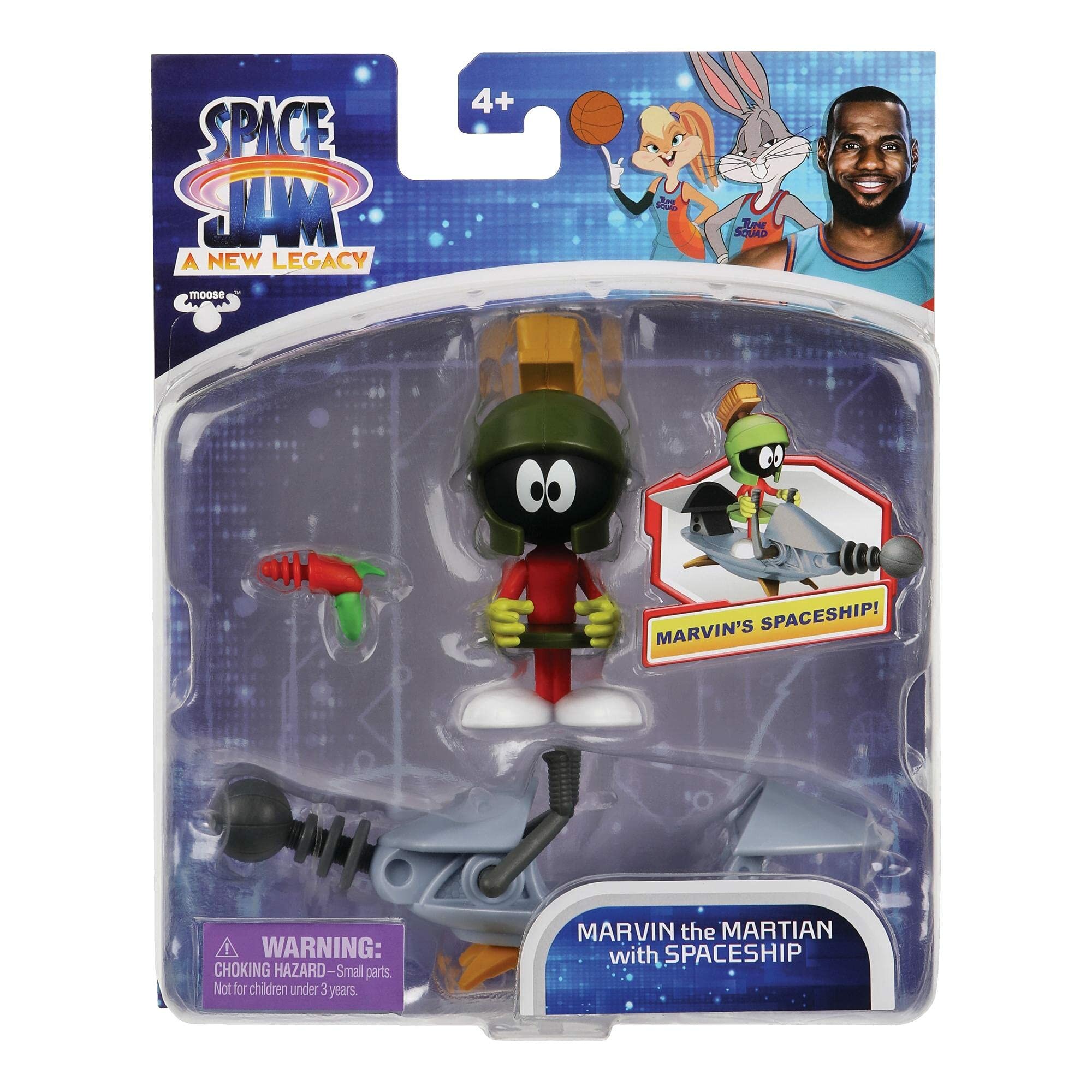 Moose Toys Space Jam A New Legacy Marvin The Martian With Spaceship/ Детский набор модных кукол-персонажей