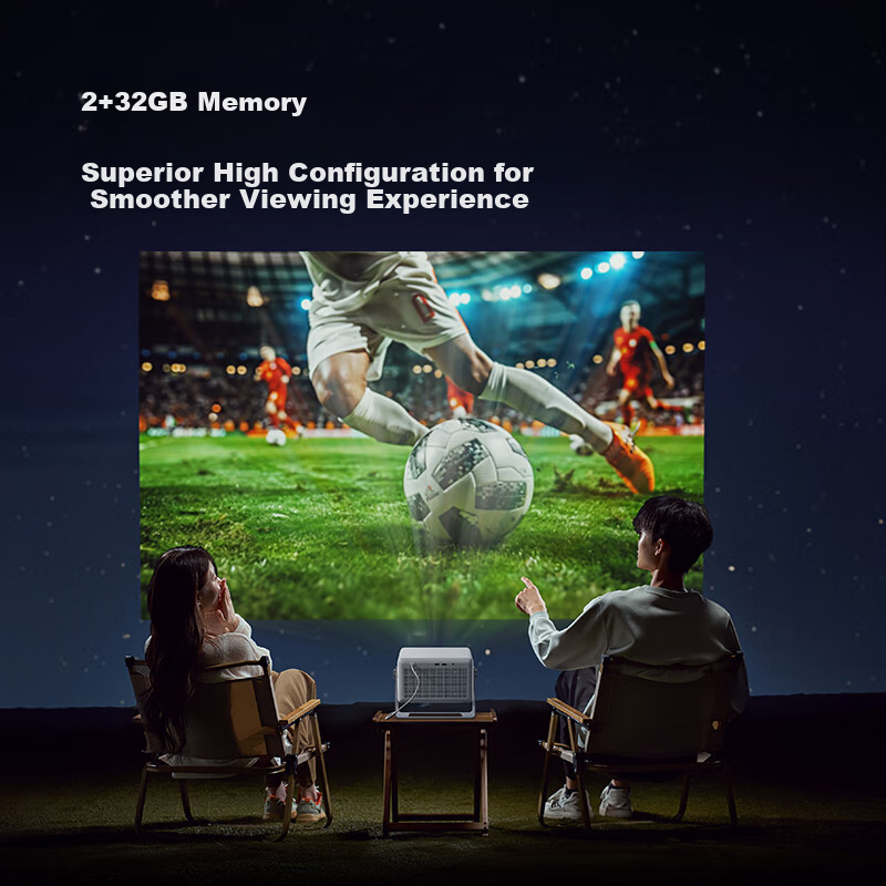 JD Jingzao Chasing Light Pro Gimbal Projector High Brightness Version True 1080P Portable Home Projector 700CVIA+10W Rui Li Acoustic Speaker Home Theater