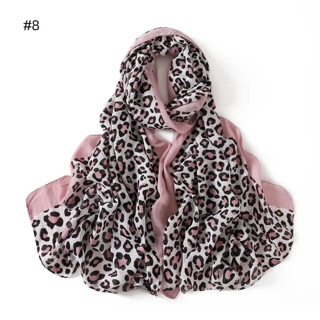 Женские сексуальные леопардовые полосатые шали с бахромой, вискозные шали, шарф, женский шарф высокого качества с принтом, палантин из пашмины, мусульманский хиджаб 180*90 см