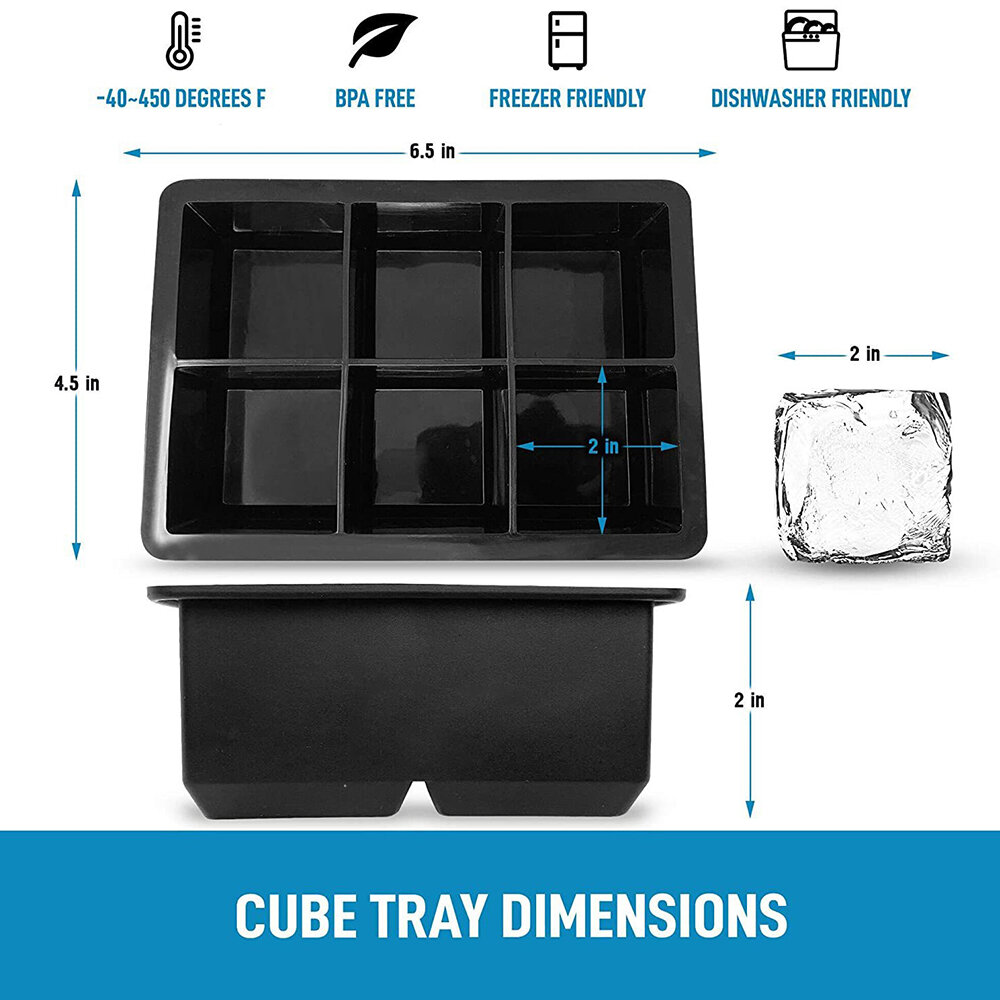 Силиконовые Кубики Льда: Пищевой Силикон Для Идеального Извлечения Без Прилипания - Безопасный И Универсальный Для Детей И Кулинарии For Заморозка Питания, Шоколада И Коктейлей