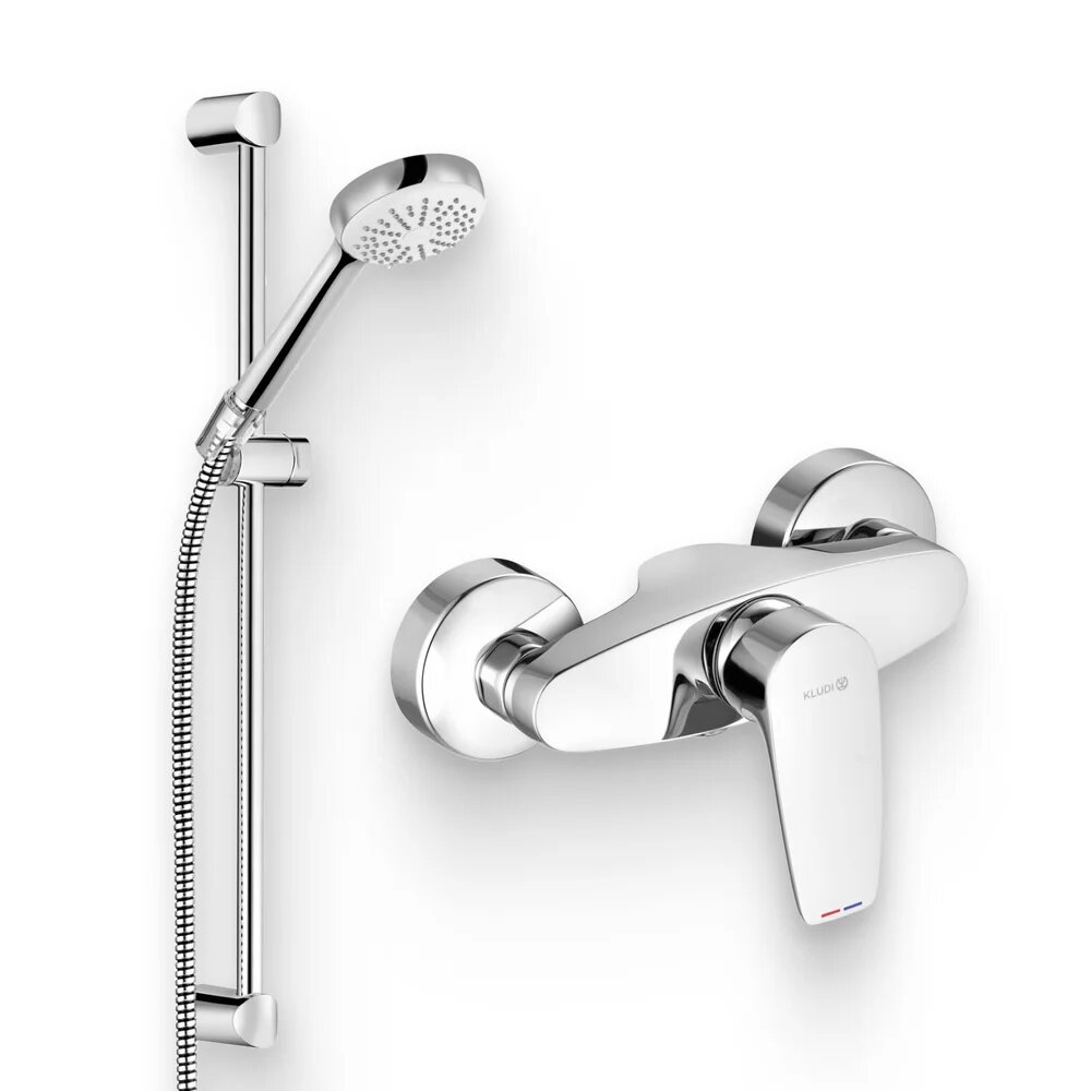 Душевой комплект Смеситель для душа Kludi Pure&Solid 348410575 / Гарнитур Logo 6816005-00