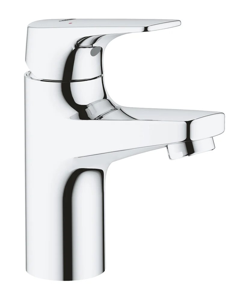 Смеситель для раковины Grohe BauFlow 23752000 хром, глянцевый, кран для ванной в раковину, из латуни, рычажный, с керамическим картриджем