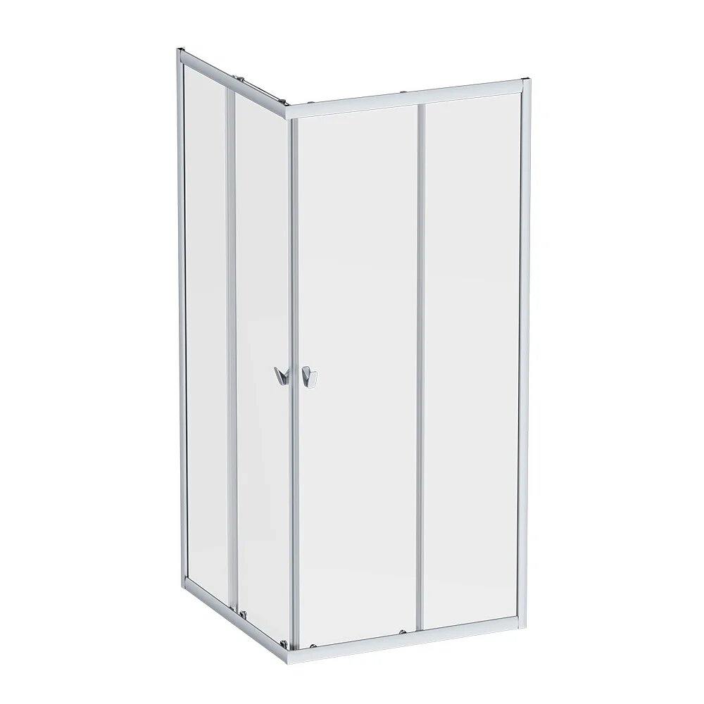 Душевой уголок AM.PM Sunny W87G-403-9090-MT без поддона, стеклянный, 88x88, квадратный, раздвижной, немецкий