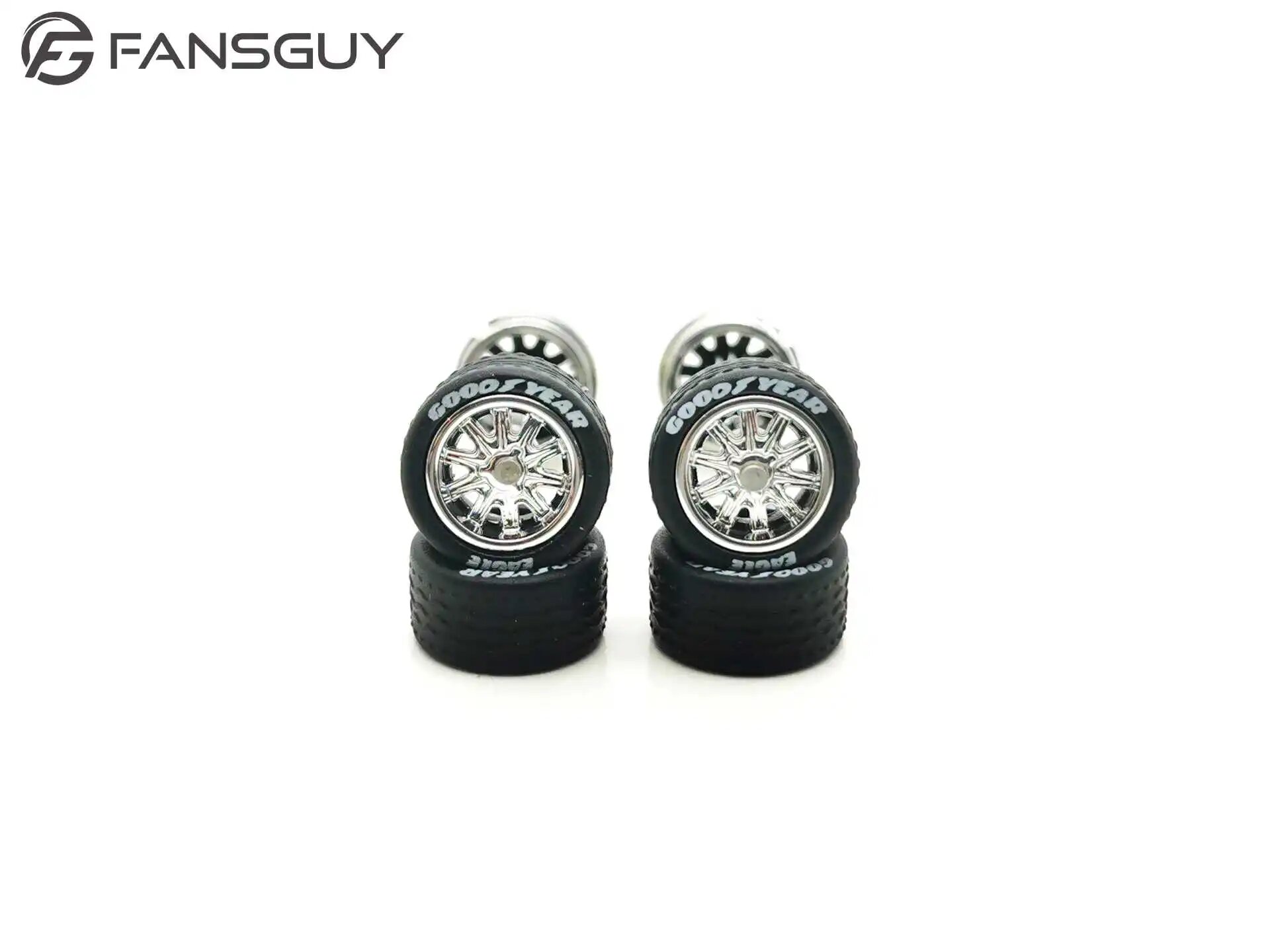 FANSGUY колеса 1/64 золотистые/серебристые для моделей SSC-DP Silvering 1