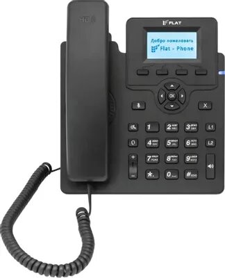 Телефон IP Флат Flat-Phone-C10/RU черный