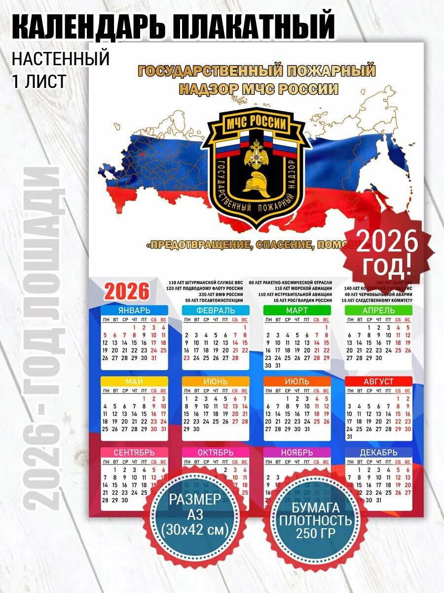Календарь плакат Пожарный надзор