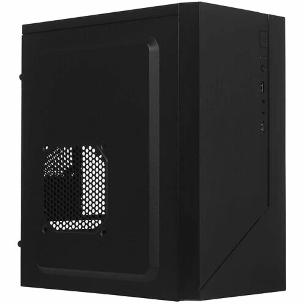 Foxline Корпус FZ - 015 - SX450R " Forza mATX, 450W, 2xUSB2.0, Black, w o FAN, 12 cm fan PSU, power cord"