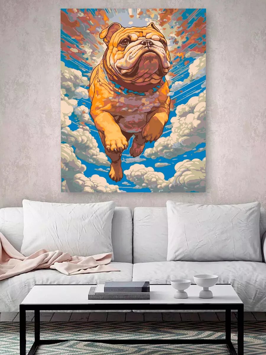 Картина по номерам Бульдог