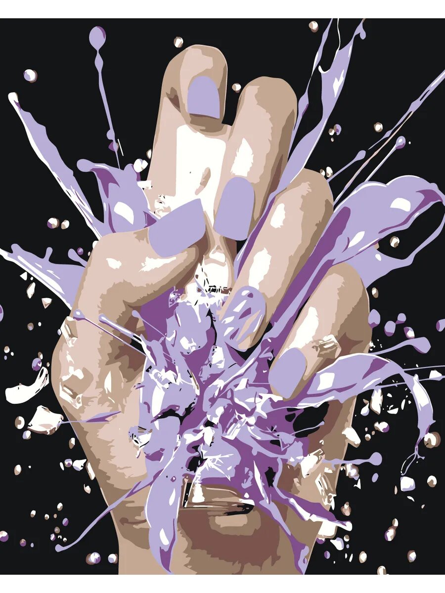 Картина по номерам Мастер Маникюра Лак Ногти Маникюр