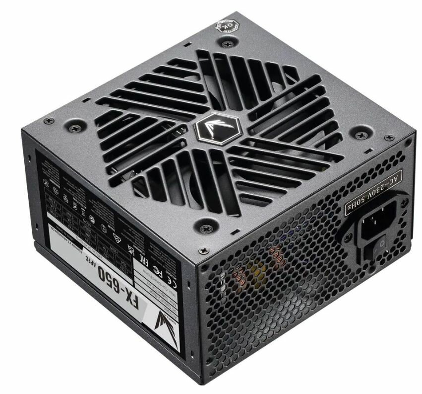 Блок питания Formula FX-650 (FX-650) черный - 650 Вт, ATX 20+4 пин, 4 pin + 4 pin CPU, 5 SATA, 2 x 6+2 pin PCI-E