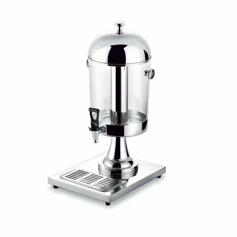 Диспенсер для напитков , нержавеющая сталь, 8л . лимонада, сока, пунша, коктейлей. Лимонадница с краном.